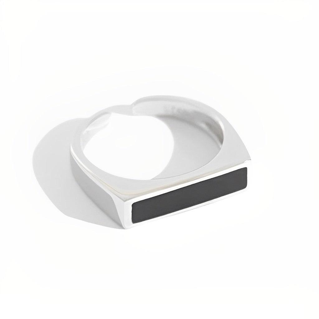 Bar Signet Ring - Eulabeia – Jc&Unicorn